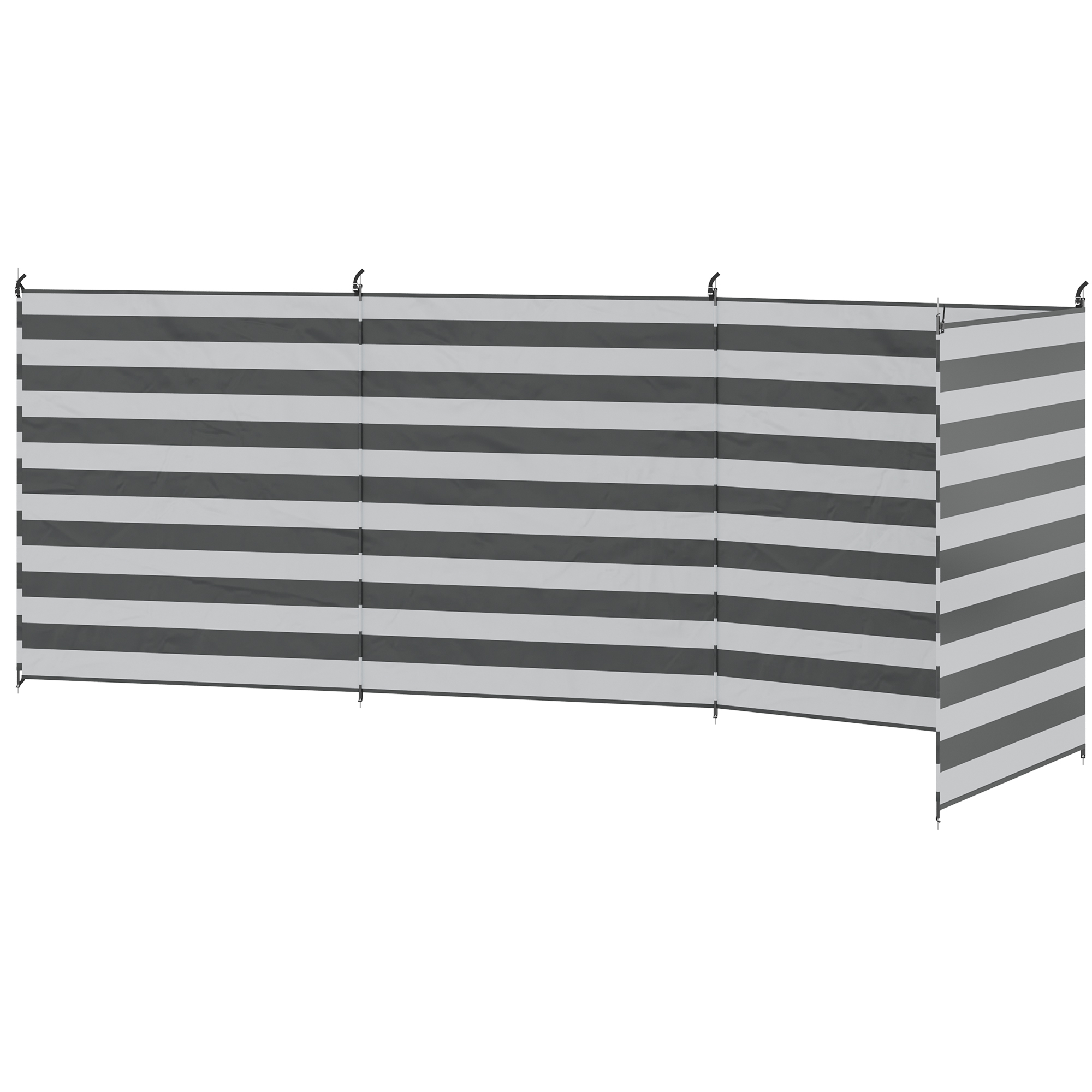 OUTSUNNY CAMPING WINDBREAK Portable Wind Blocker Privacy Wall, 540cm x ...