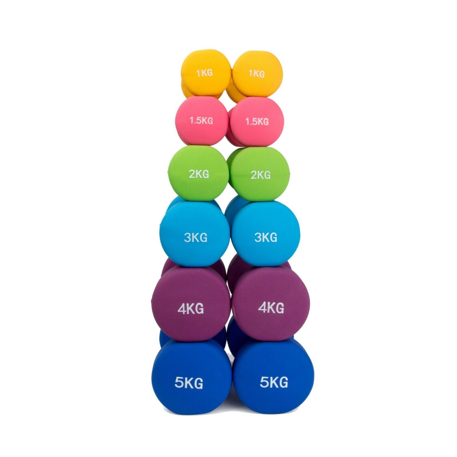 Neo Neoprene Dumbbells 3Kg Weights Home Fitness Exercise Solid Iron ...